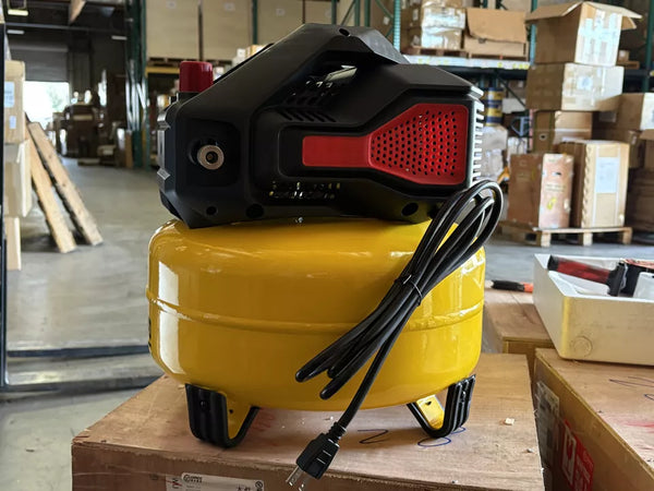 1.5HP, 6 GALLON, Oil-Free, 6 Gallon, Pancake Air Compressor ...